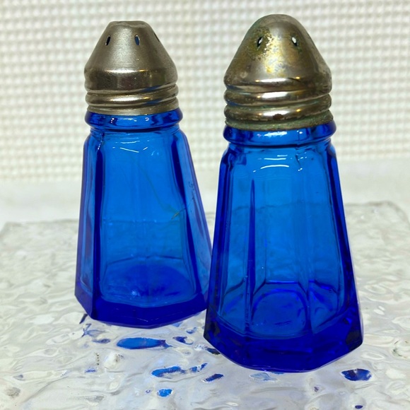Dining | Cobalt Hazel Atkins Salt And Pepper Shakers | Poshmark